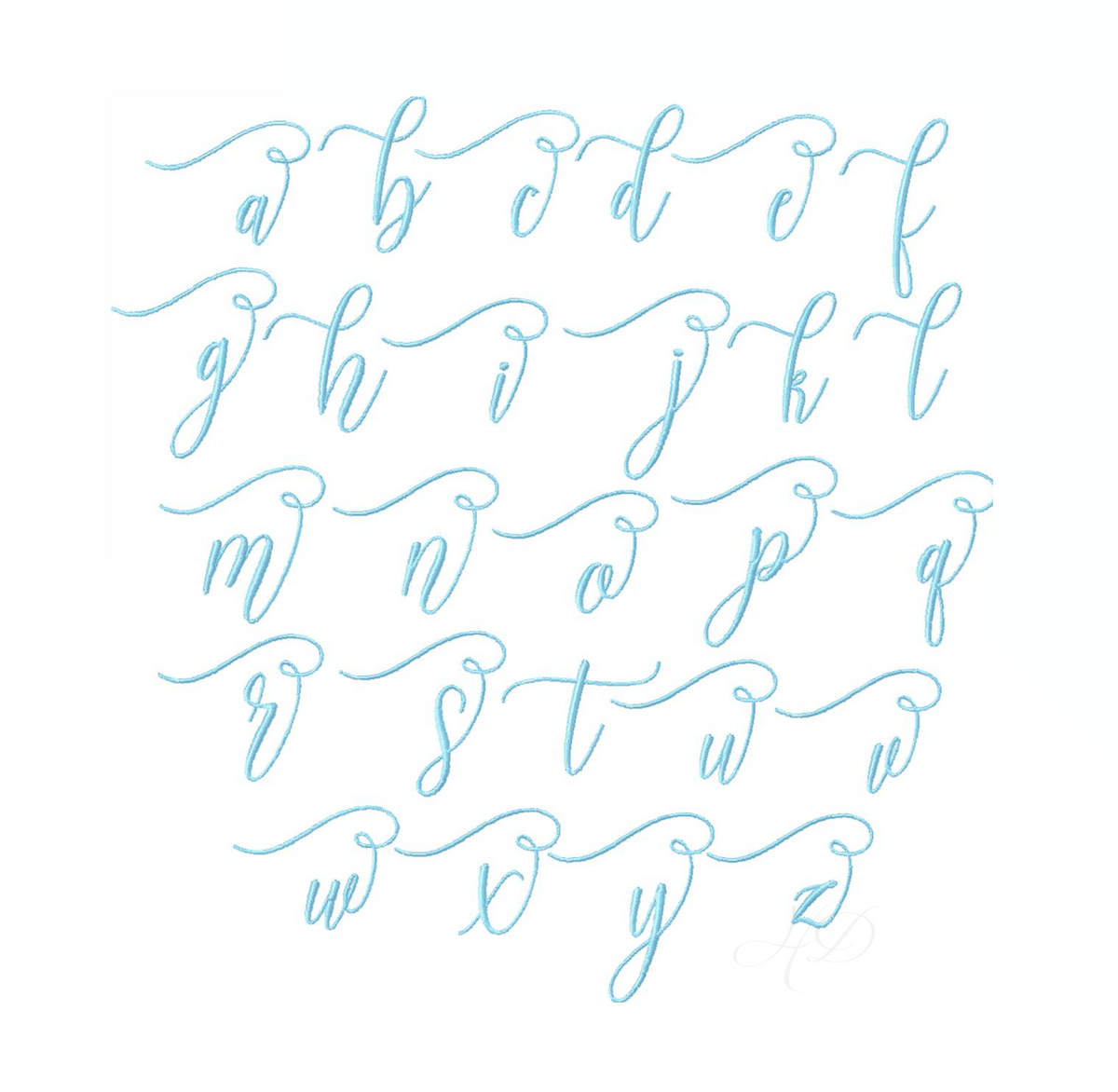 Brooklynn Rose Modern Bouncey Embroidery Font Package – HERRINGTON DESIGN