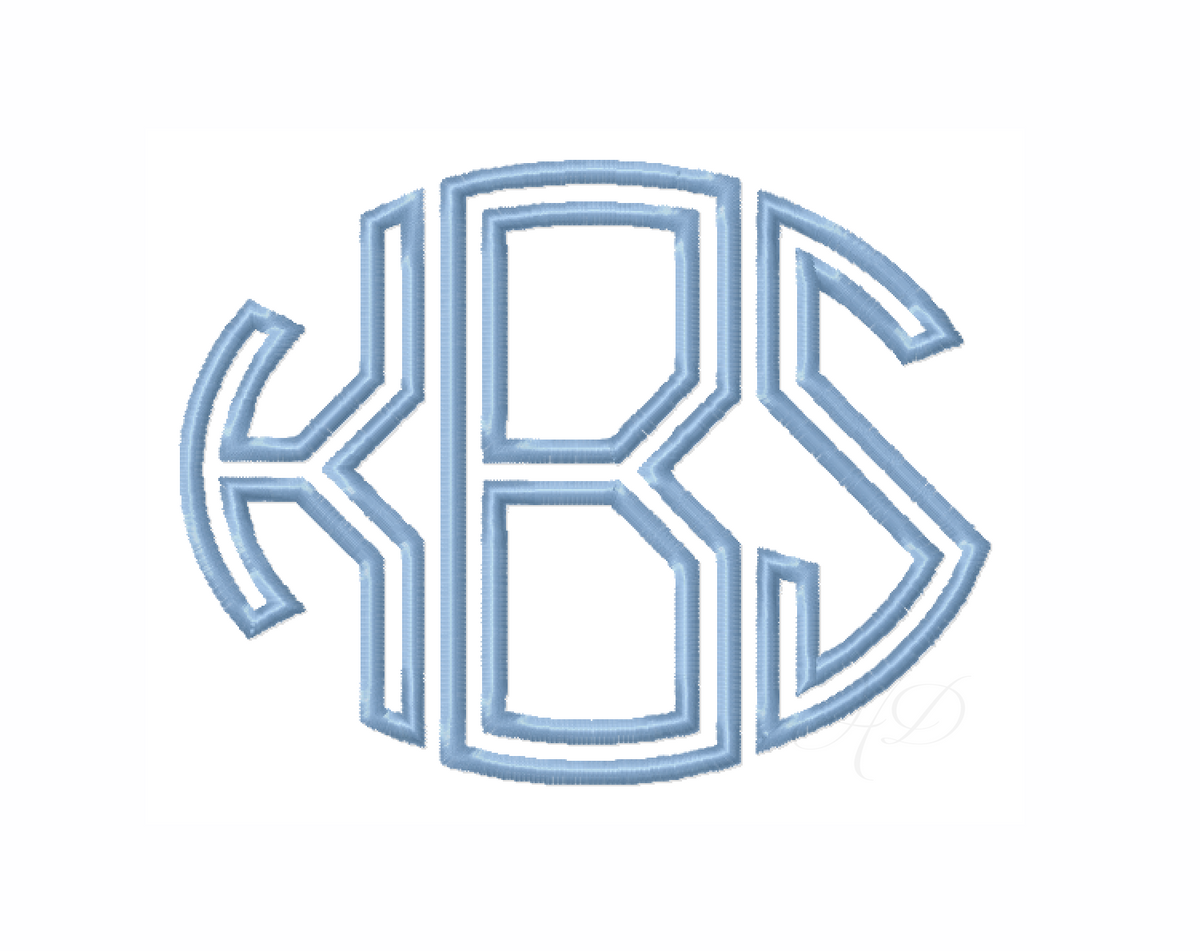 Oval Outline Satin Embroidery Font Package – HERRINGTON DESIGN