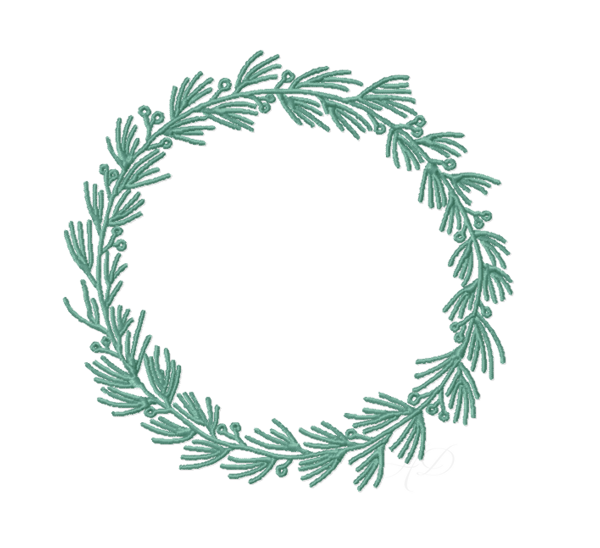 Juniper Holiday Wreath Embroidery Design – HERRINGTON DESIGN