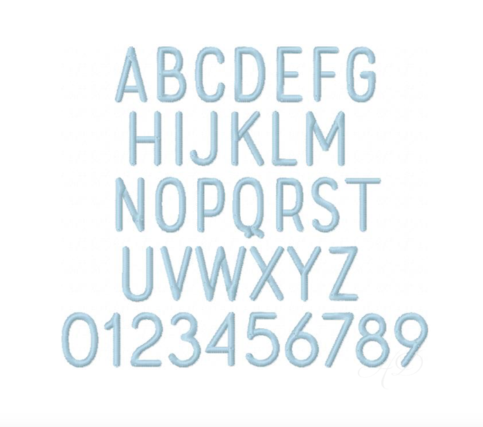 4" Graham Satin Stitch Font – HERRINGTON DESIGN