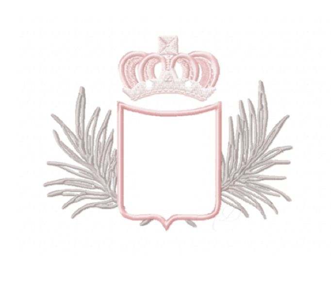 Family Crest Crown Palm Embroidery Design – HERRINGTON DESIGN