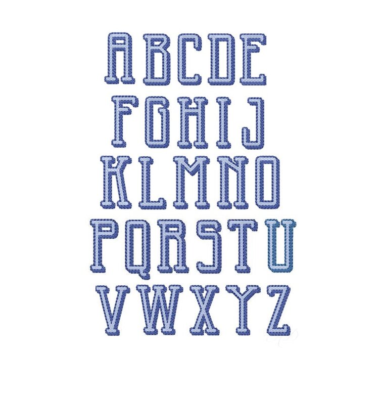 Jackson Fill Embroidery Font 4x4 Hoop – HERRINGTON DESIGN