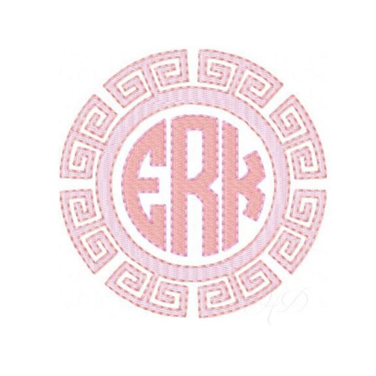 Circle Greek Key Embroidery Design Frame – HERRINGTON DESIGN