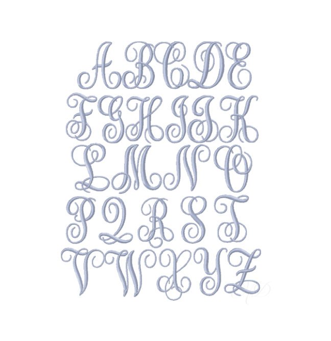 Libby Satin Stitch Small Embroidery Font – HERRINGTON DESIGN