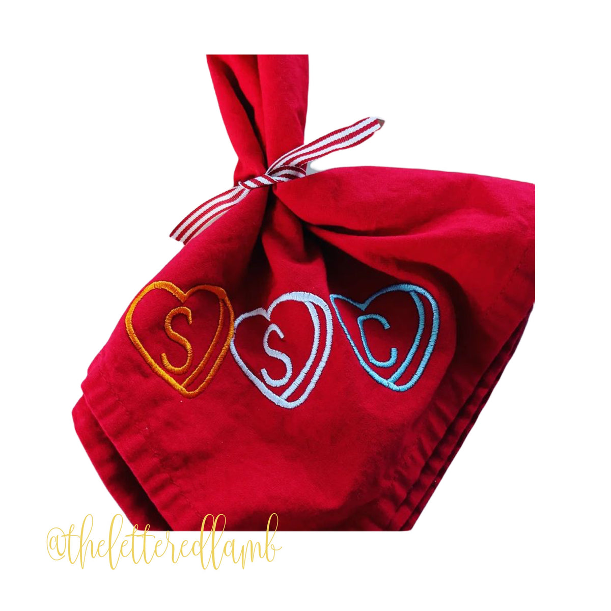 3" Candy Heart Embroidery Font – HERRINGTON DESIGN