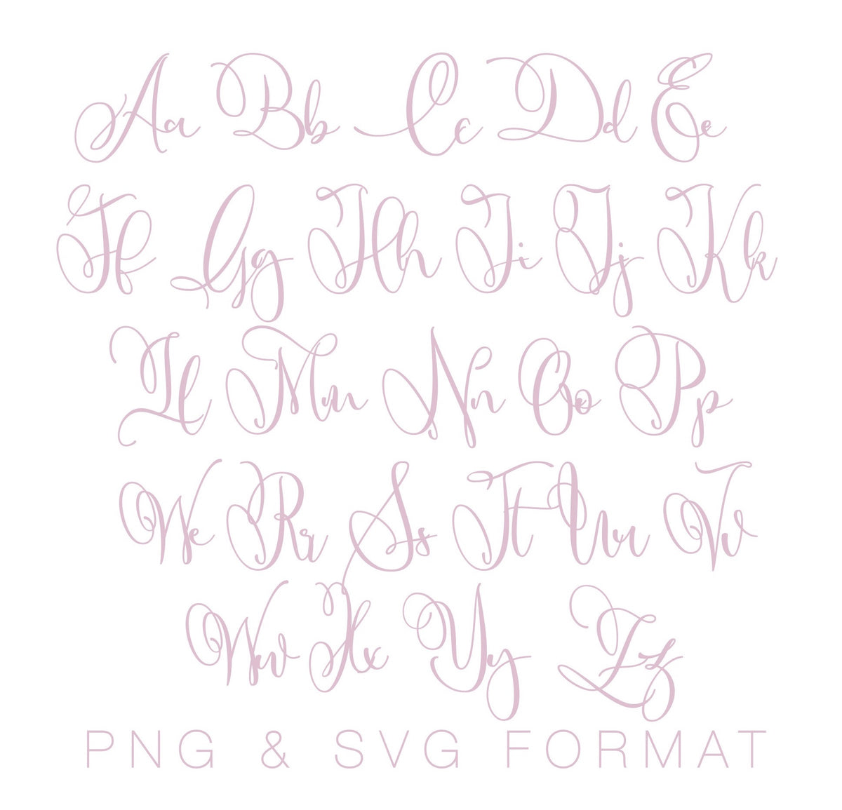 Eliza Gentry Monogram PDF PNG SVG & EPS Monogram Font – HERRINGTON DESIGN