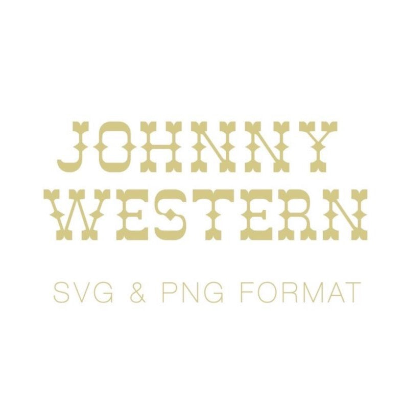 Western Johnny Font PNG SVG – HERRINGTON DESIGN