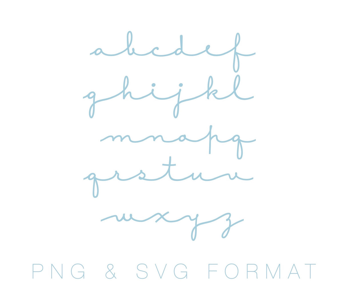 Sweet and Simple Monogram PNG SVG Monogram Font – HERRINGTON DESIGN