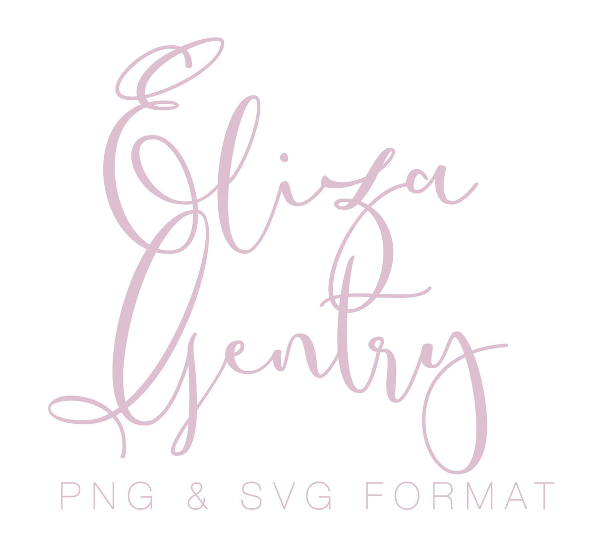 Eliza Gentry Monogram PDF PNG SVG & EPS Monogram Font – HERRINGTON DESIGN